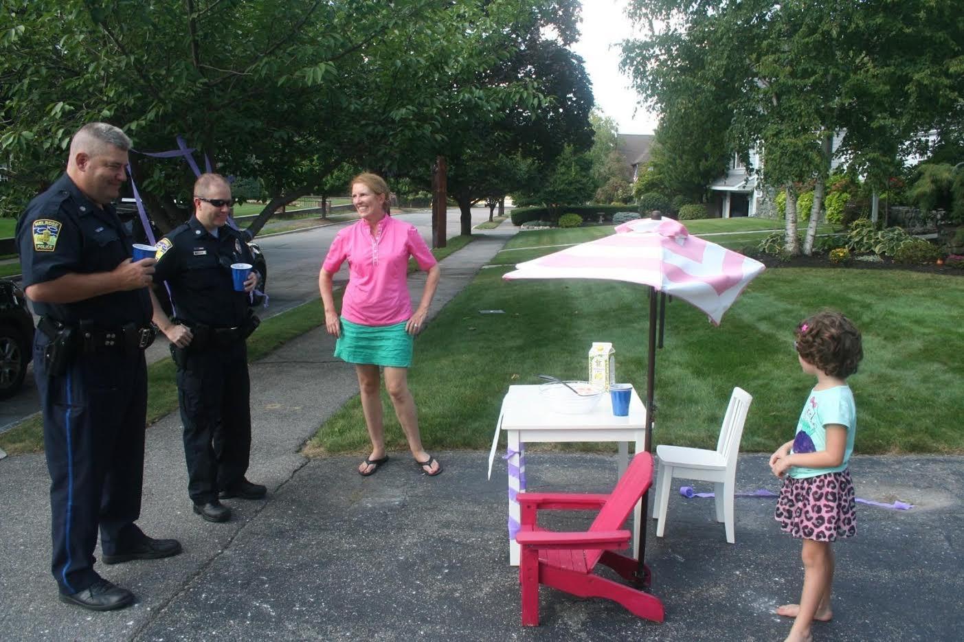 Photo: Melrose Police Enjoy Last Lemonade Stand of the Season - Melrose ...