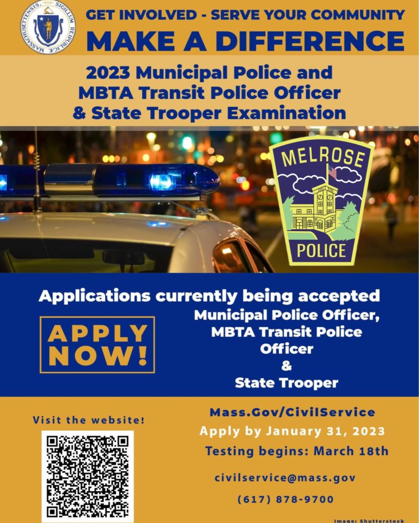 Become a Melrose Police Officer! - Melrose Police Department
