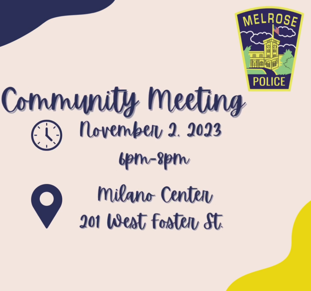 Melrose Police Department Hosting Community Meeting Thursday - Melrose ...